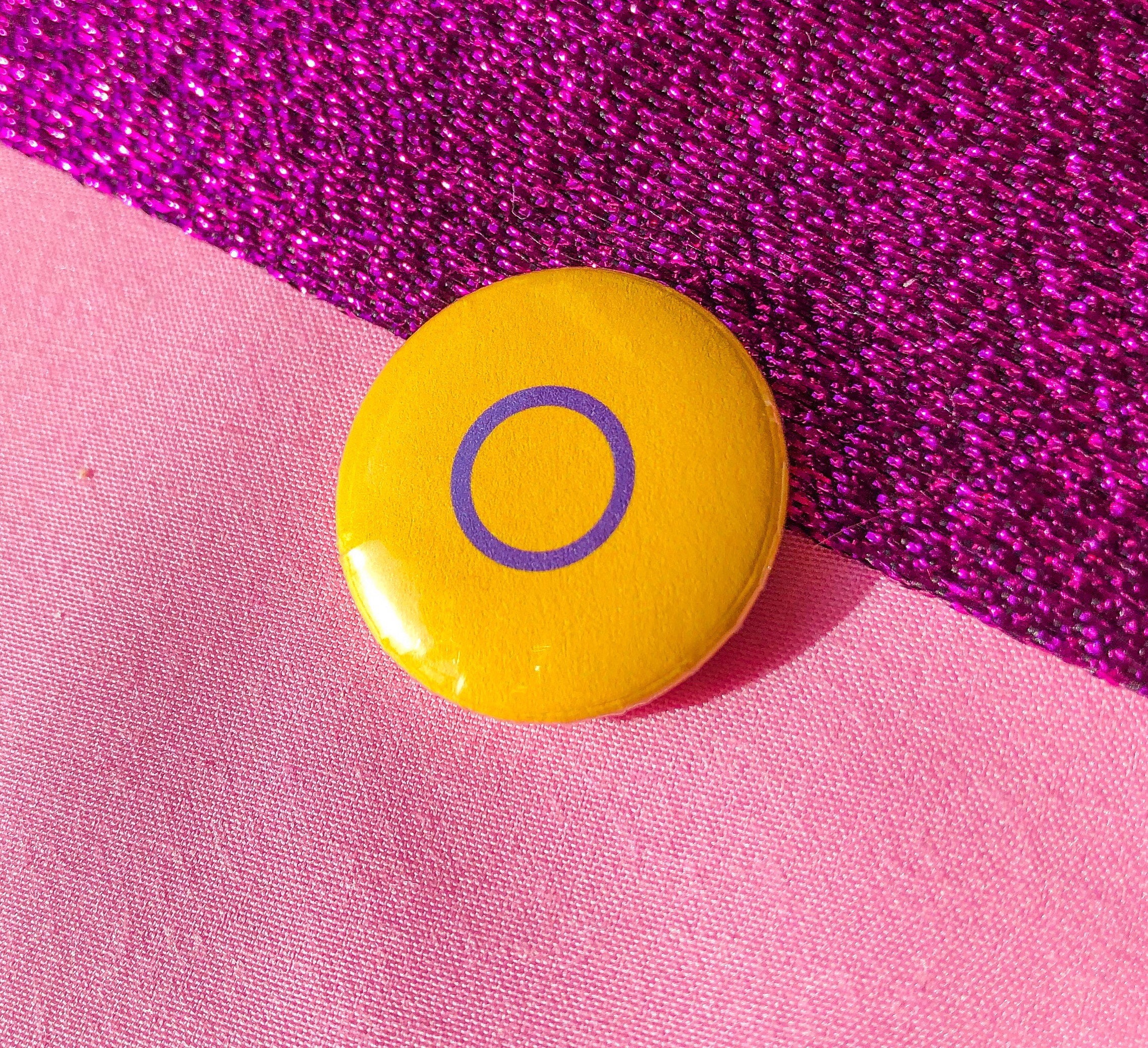 Intersex Pride Flag Pin Badge Intersex Pin Intersex Flag Etsy Uk