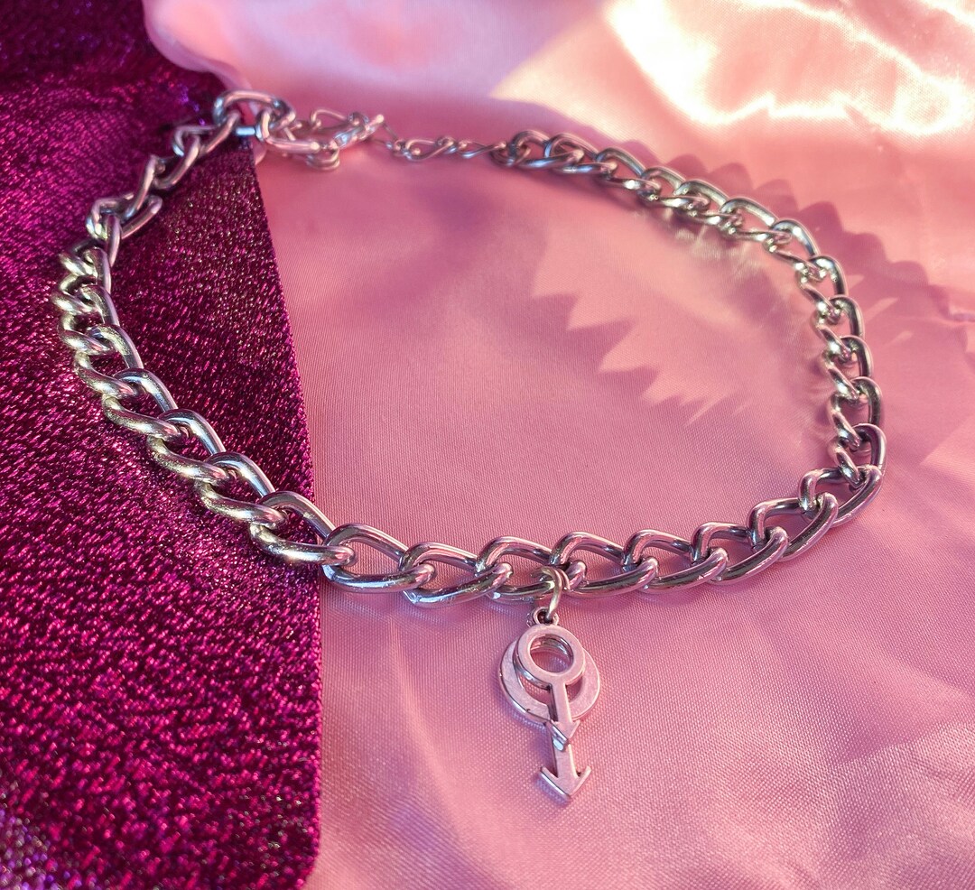 Double Mars Symbol Chain Choker: MLM Pride Jewelry - Etsy