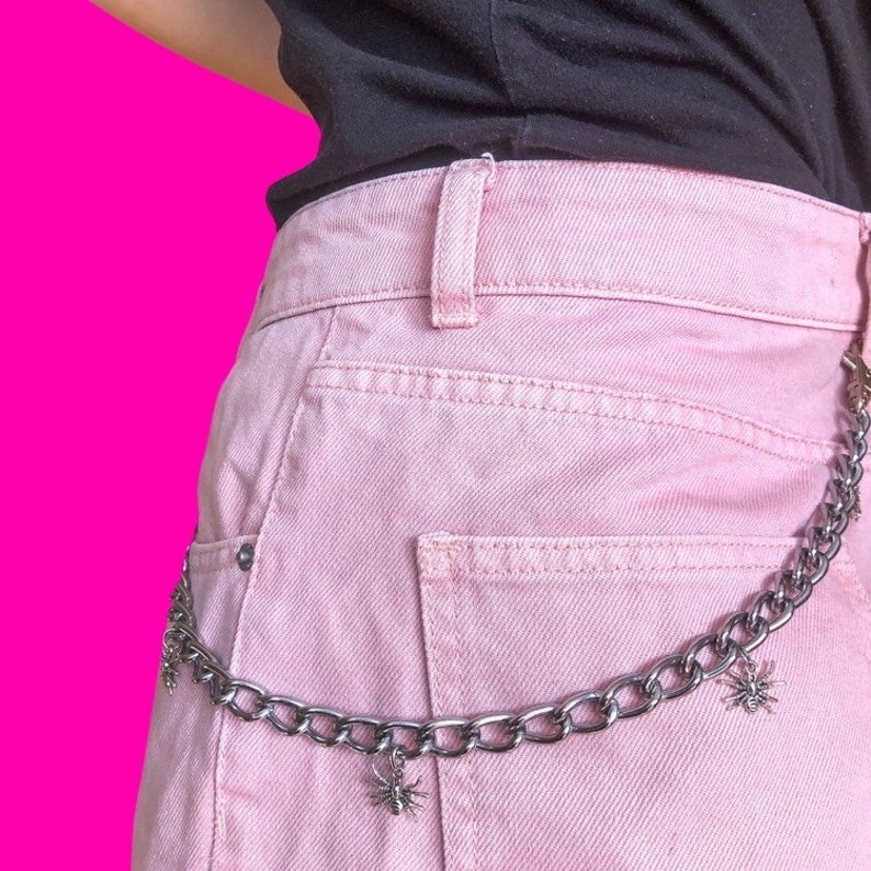Spider Charm Jean Chain: Gothic Halloween Trouser Accessory - Etsy