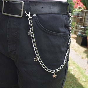 Alternative Wallet Chain, Jean Chain, With Star Charms - Etsy