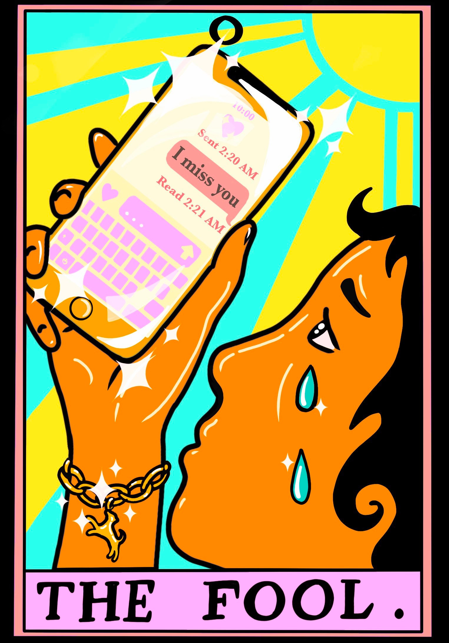 The Fool Tarot Card Art Print Funny Parody Artwork - Etsy