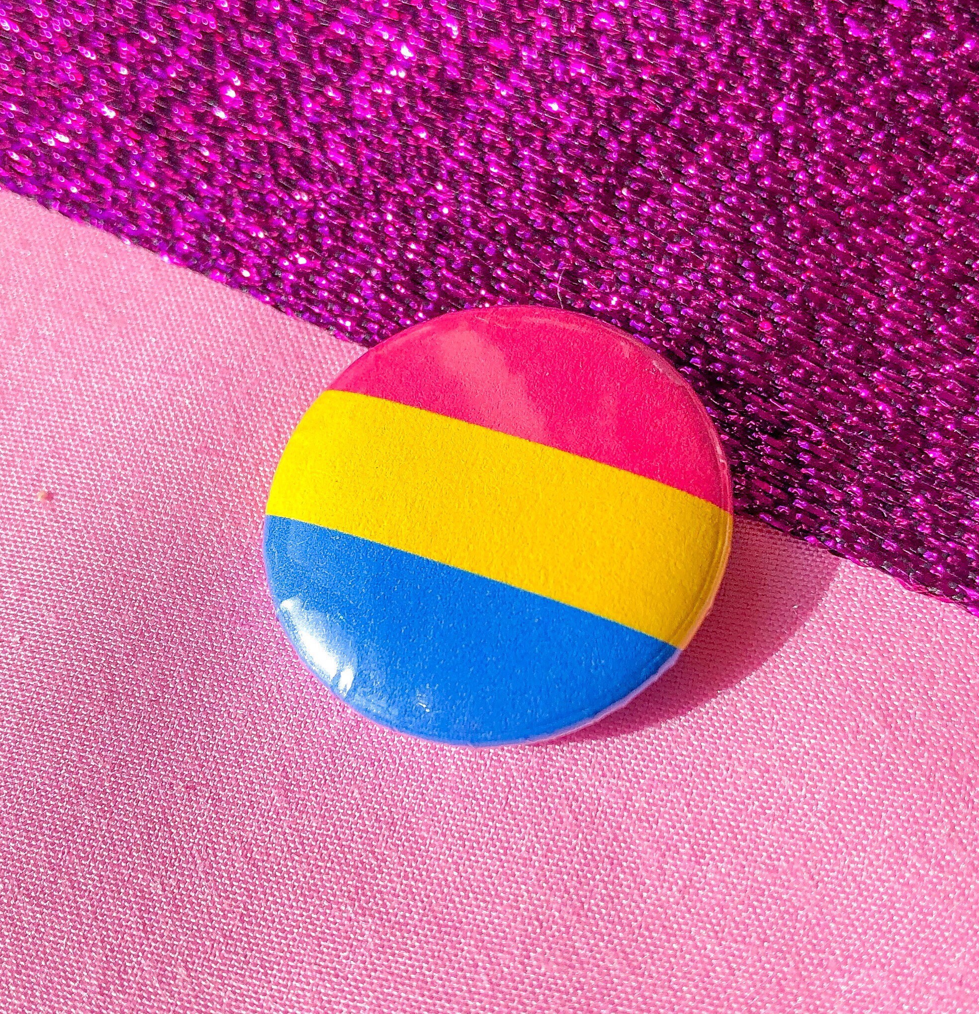 Pansexual Pride Flag Pin Badge Pansexual Pin Pansexual Etsy Uk