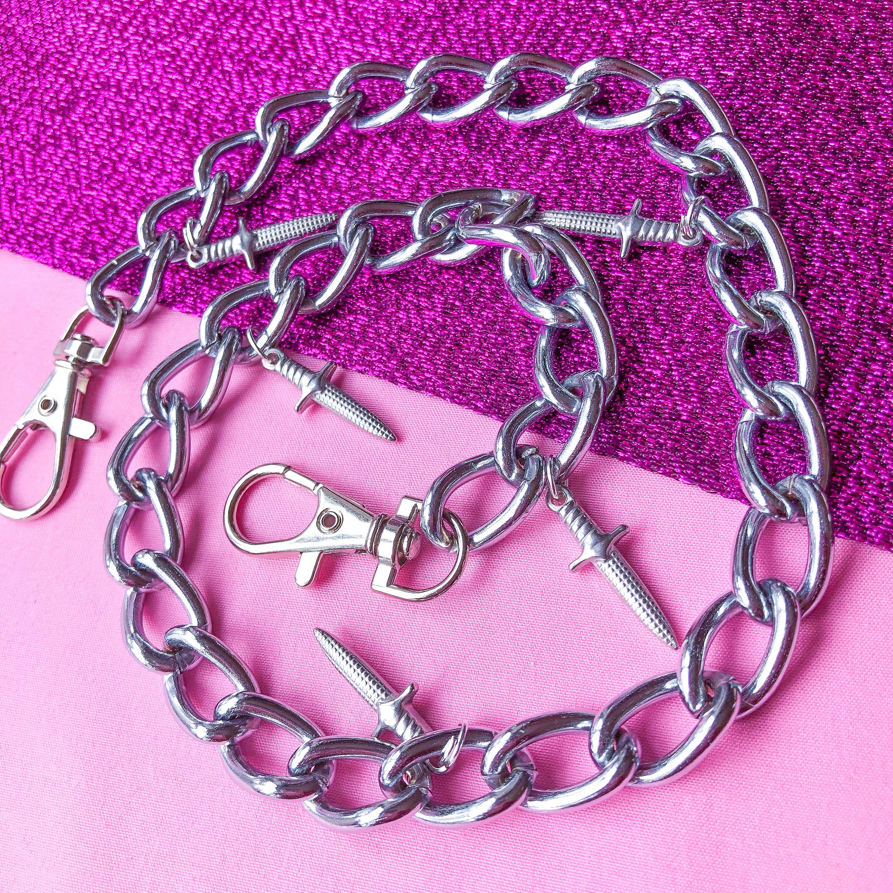Jean Chain With Dagger Sword Charms | Chain Belt, Pants Chain, Wallet ...