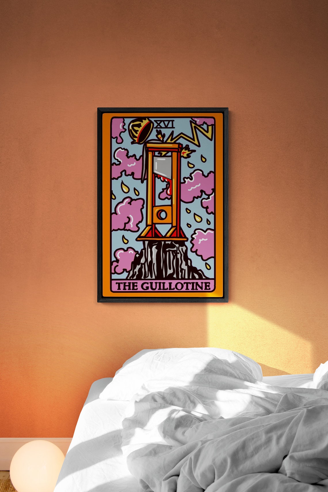 The Guillotine Tarot Card Art Print: Tower Card (digital Download) - Etsy