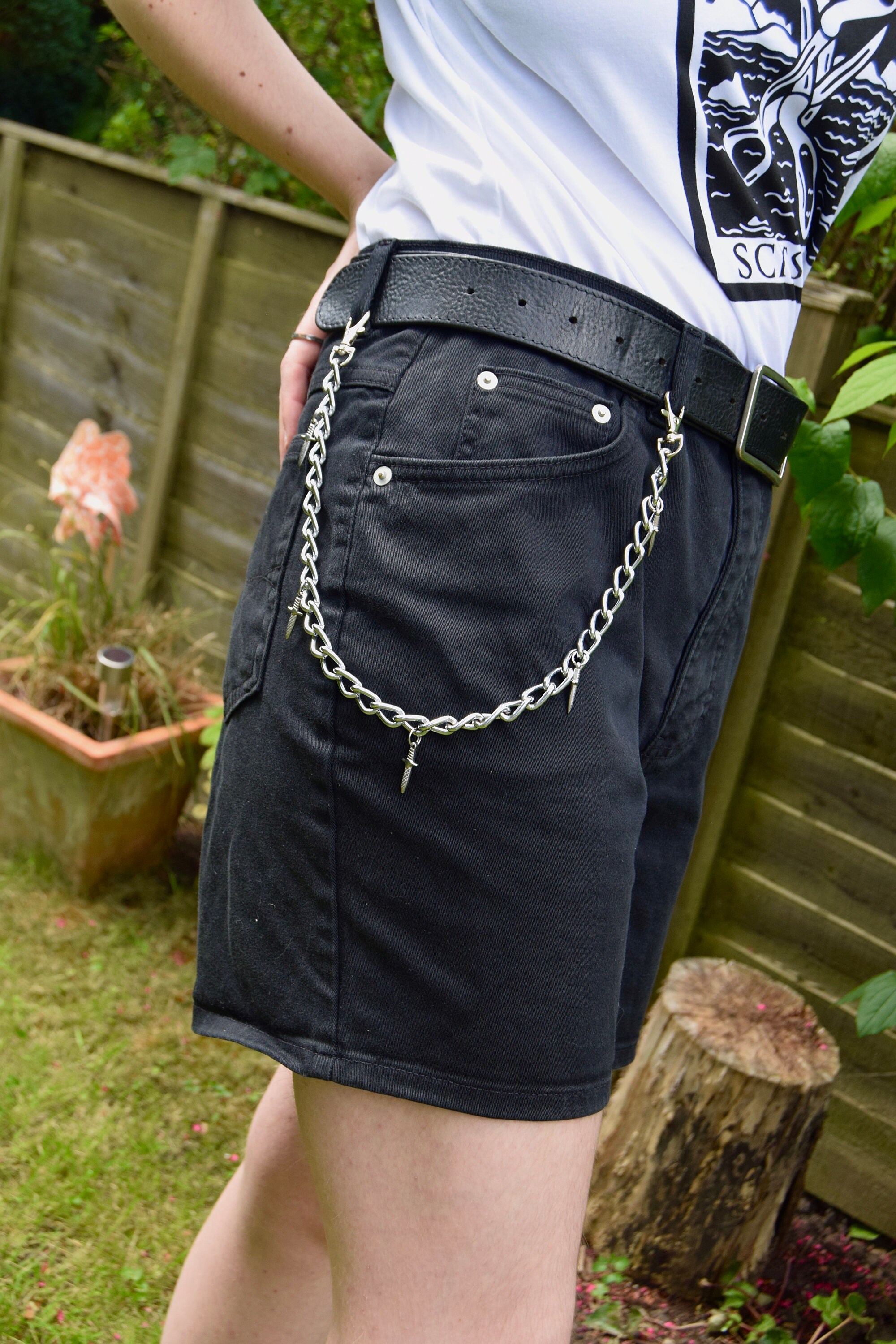 Jean Chain With Dagger Sword Charms | Chain Belt, Pants Chain, Wallet ...