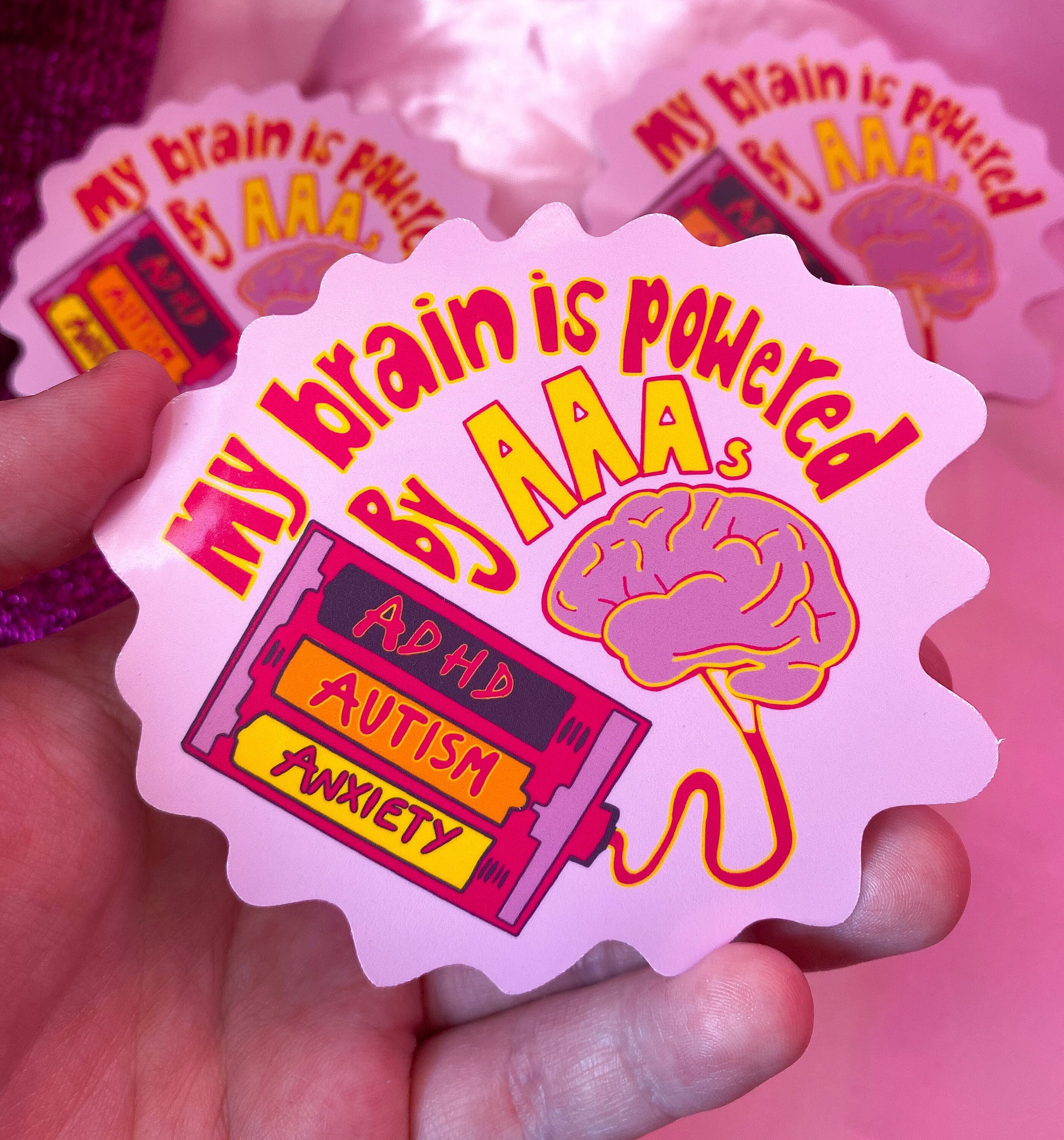 Neurodivergent Sticker: ADHD, Autism, Anxiety - Funny Meme Design - Etsy