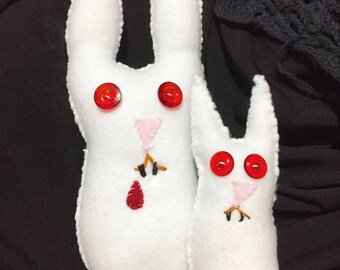 Scary Bunny Plush - Etsy