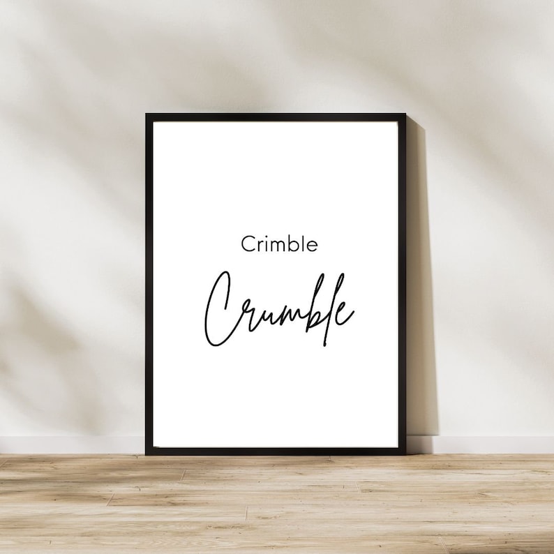 Friday Night Dinner Crimble Crumble Print Funny Quote Print Lovely Bit ...