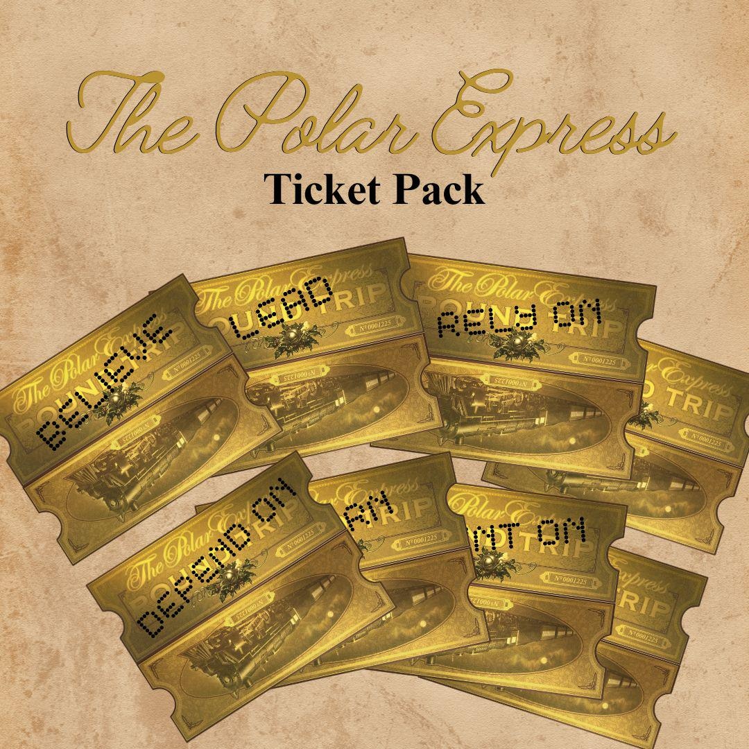 Polar Express Ticket Printable Tickets - Etsy