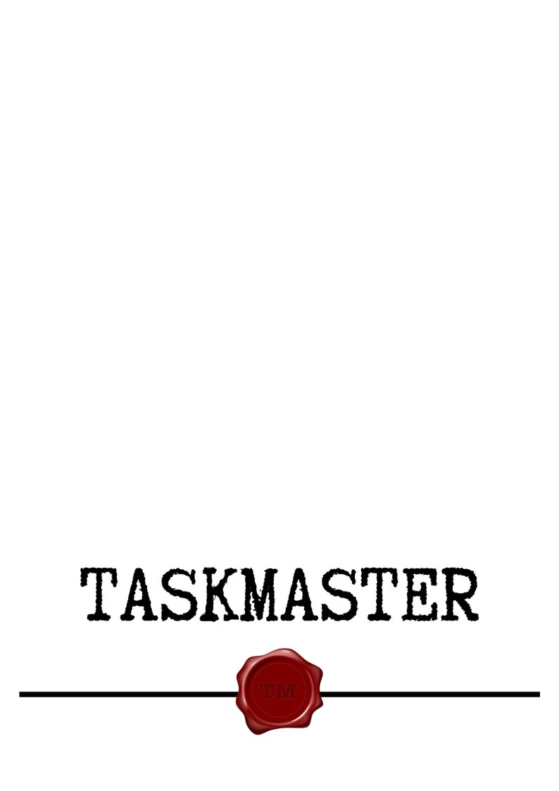 Taskmaster Template Editable Taskmaster Task Gift Taskmaster Canva Template - Etsy
