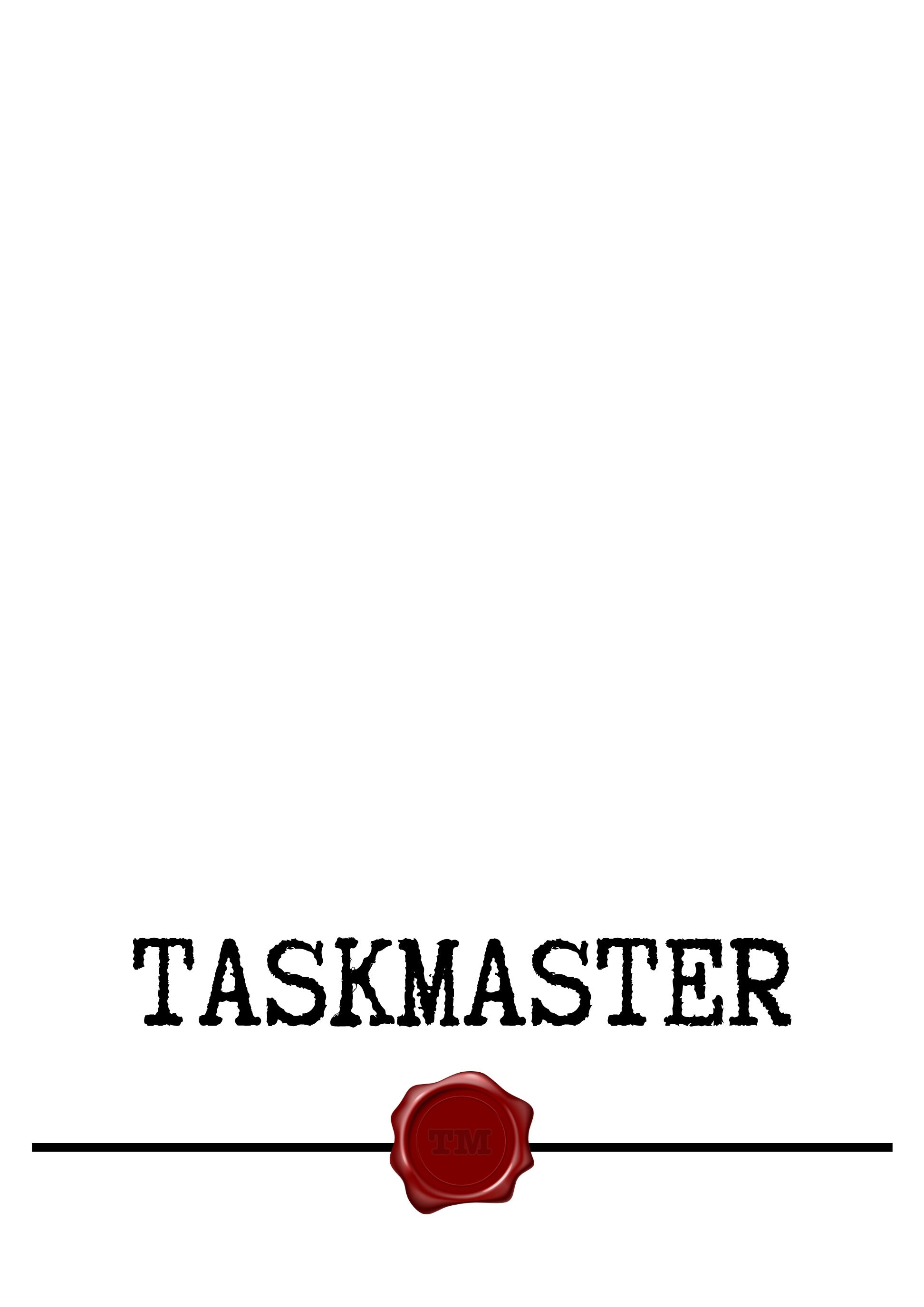 Taskmaster Template Editable Taskmaster Task Gift Taskmaster Canva ...