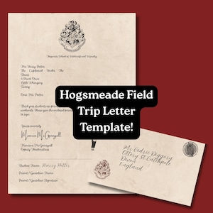 Ultimate School Acceptance Letter Sorting Hat Witchcraft and Wizardry ...