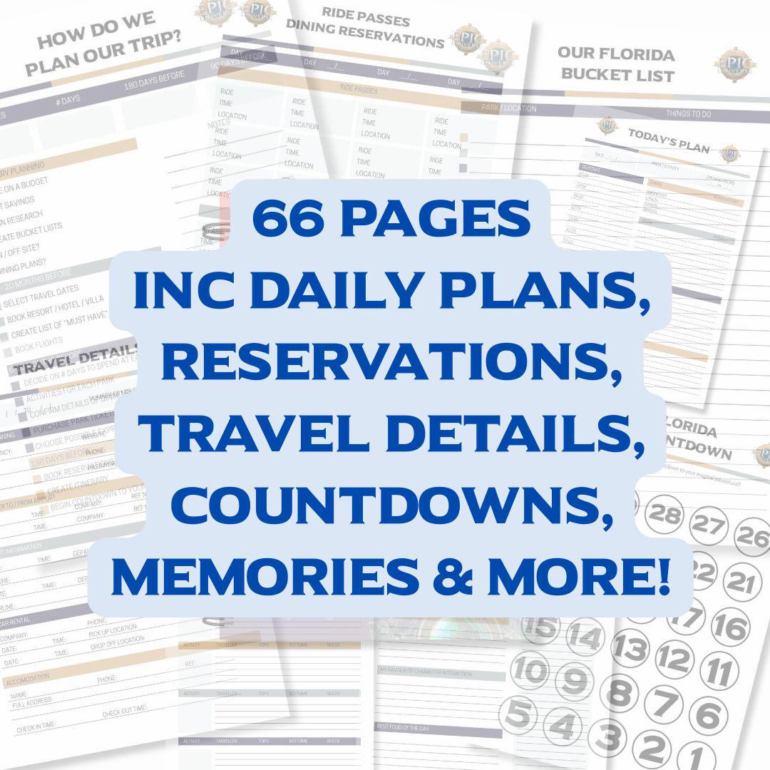 Personalised Epic Universe Orlando Planner Florida Planner Custom ...