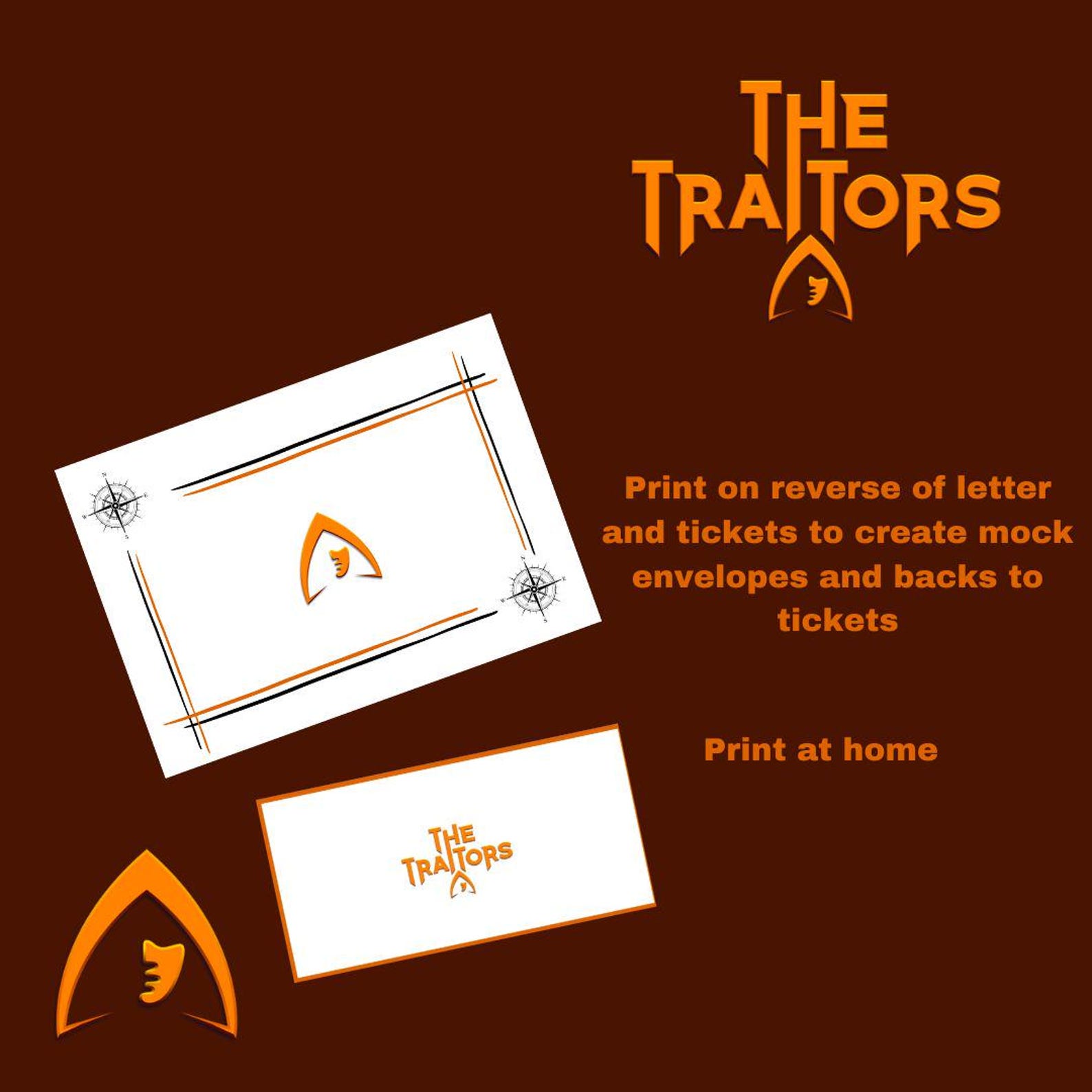 Traitors Editable Letter Ticket and Envelope Templates Canva the ...