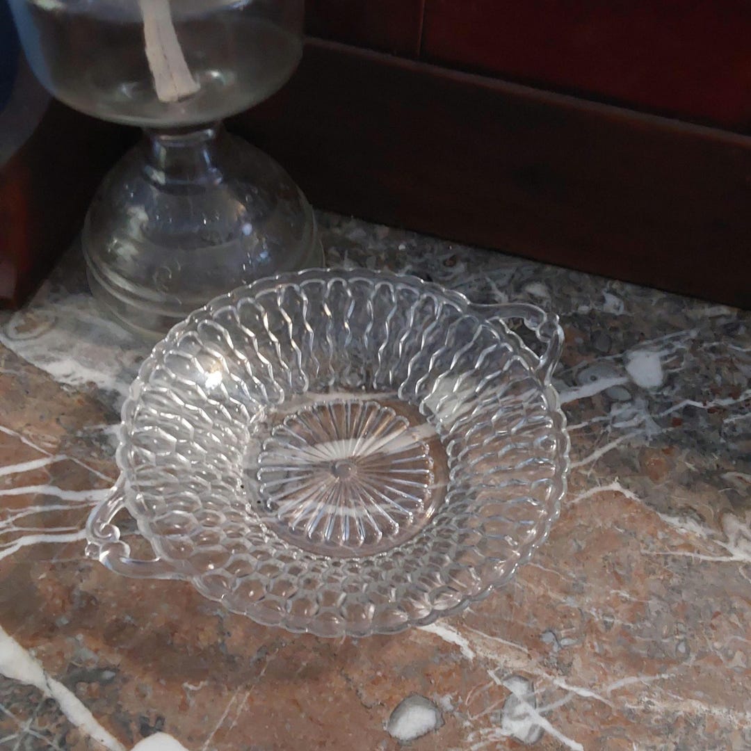 Vintage Honeycomb Relish Dish, 1970s Handled Serving Bowl by Indiana ...