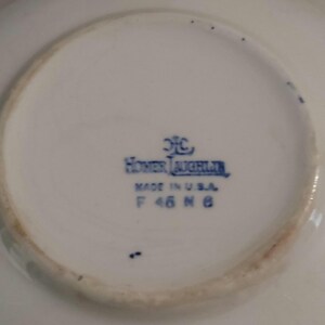Homer Laughlin Hotel Ware Cup With Saucer, Vintage 1940s Blue Willow ...
