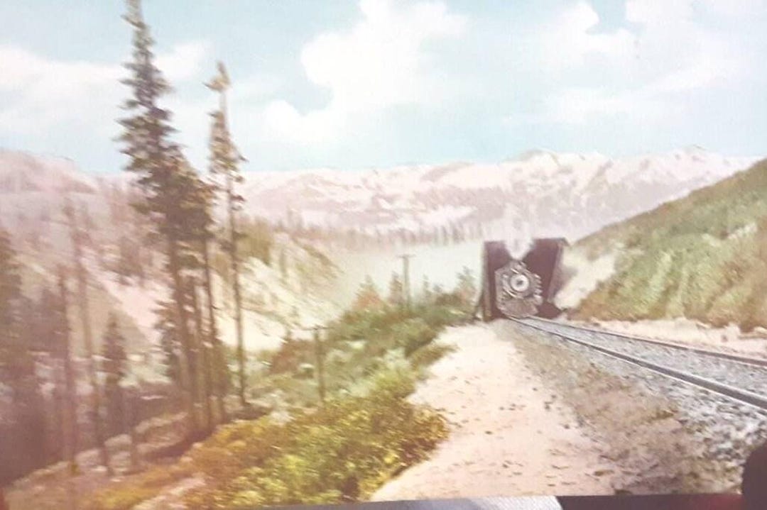 Southern Pacific Train in Snow Shed, Utah Linen 1930s Unposted Card - Etsy