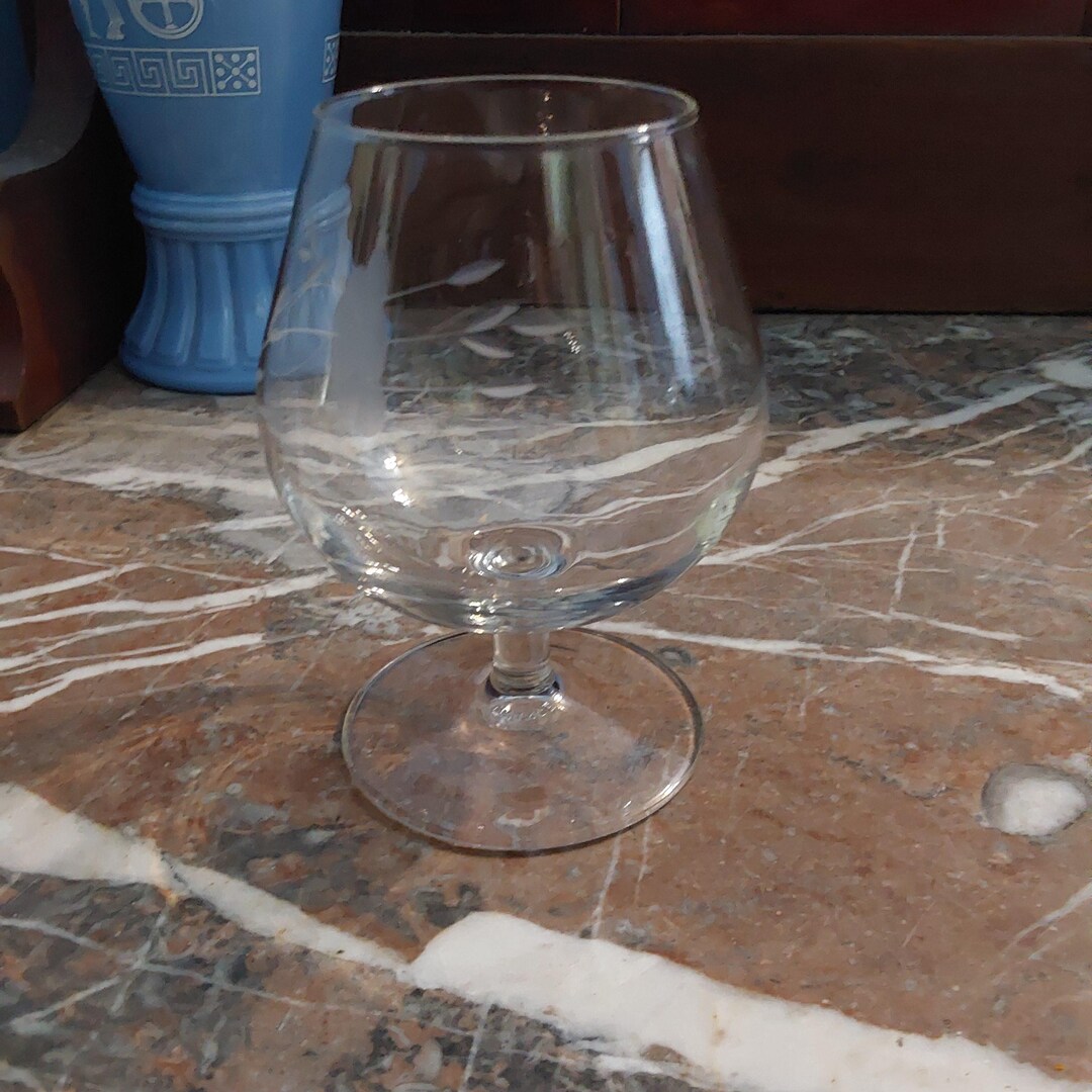 Princess House Brandy Snifter, Vintage 1974 Etched Crystal - Etsy