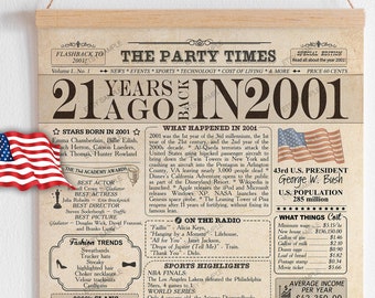 2001 Birthday Poster - Etsy