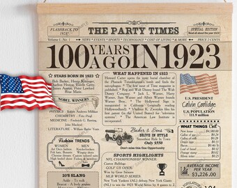 1923 Poster Gift - Etsy