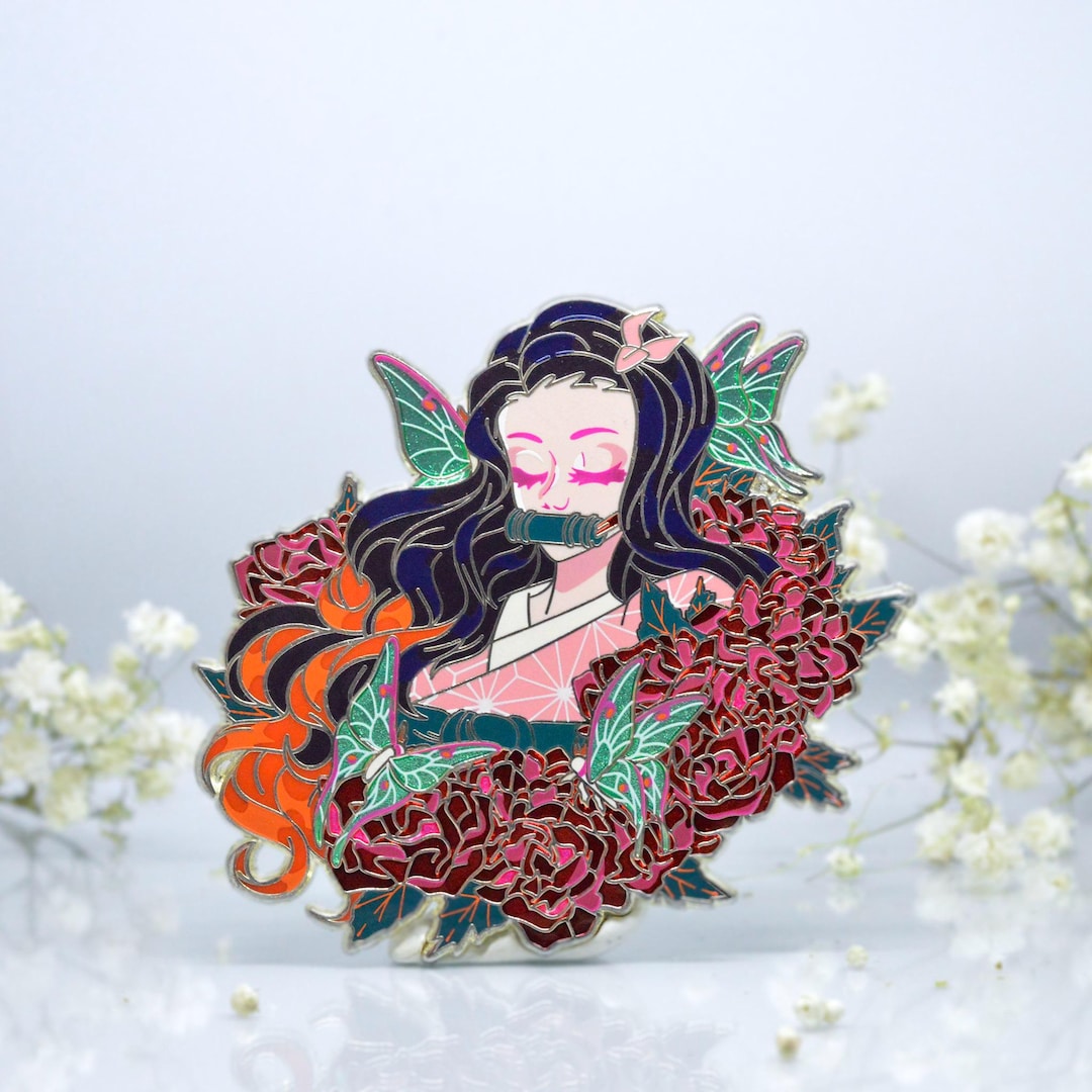 NEZUKO | Enamel Pin, Demon Slayer, Kimetsu No Yaiba, Nezuko Kamado ...