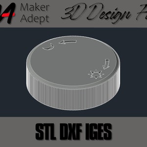 Dimmer Switch Knob 3D Design File - Etsy