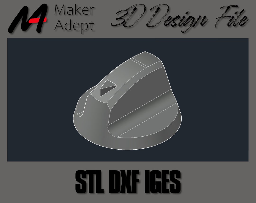 Stove Top Knob 3D Design File - Etsy