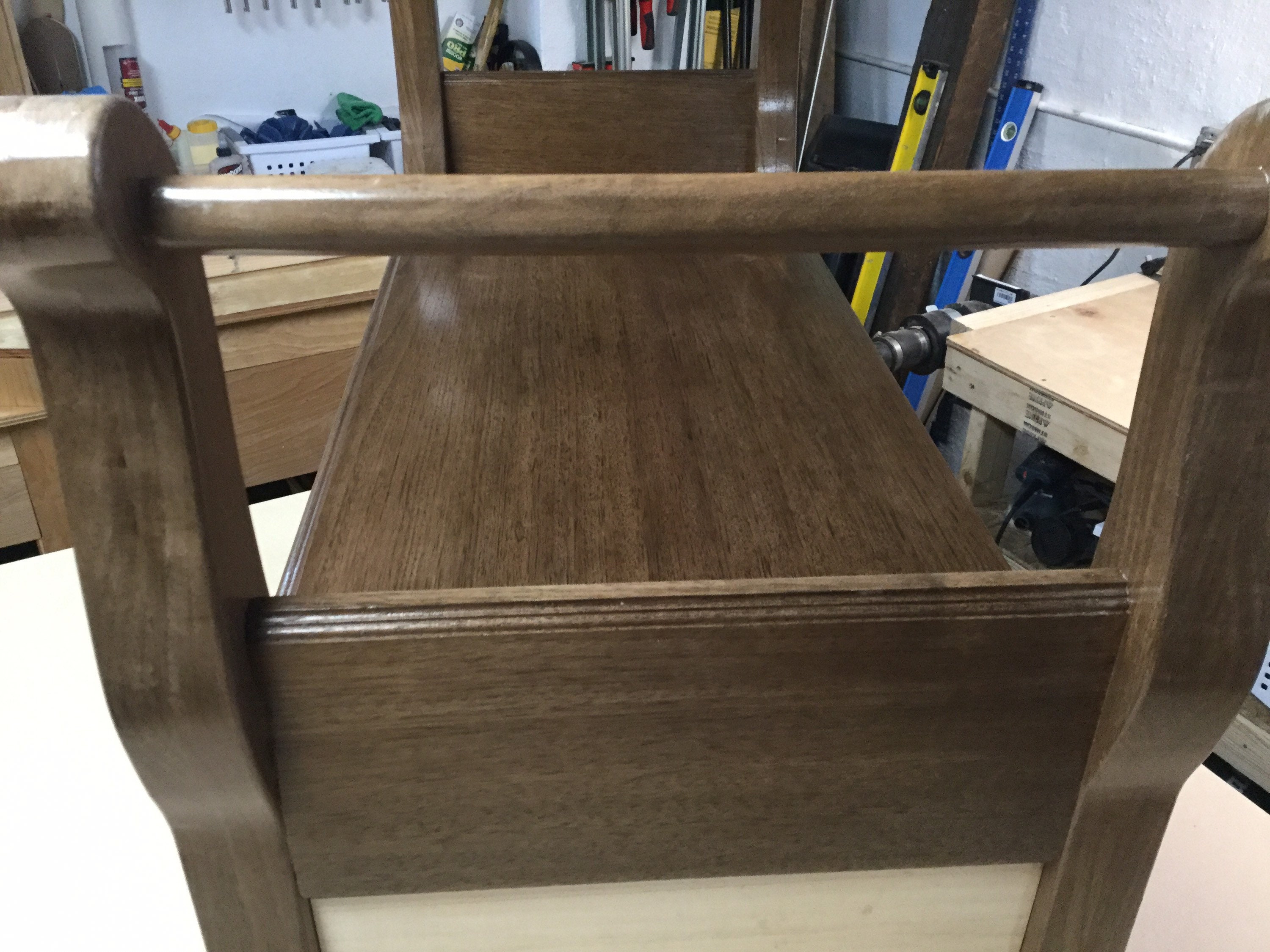 Walnut and Ambrosia Maple Storage Bench - Etsy