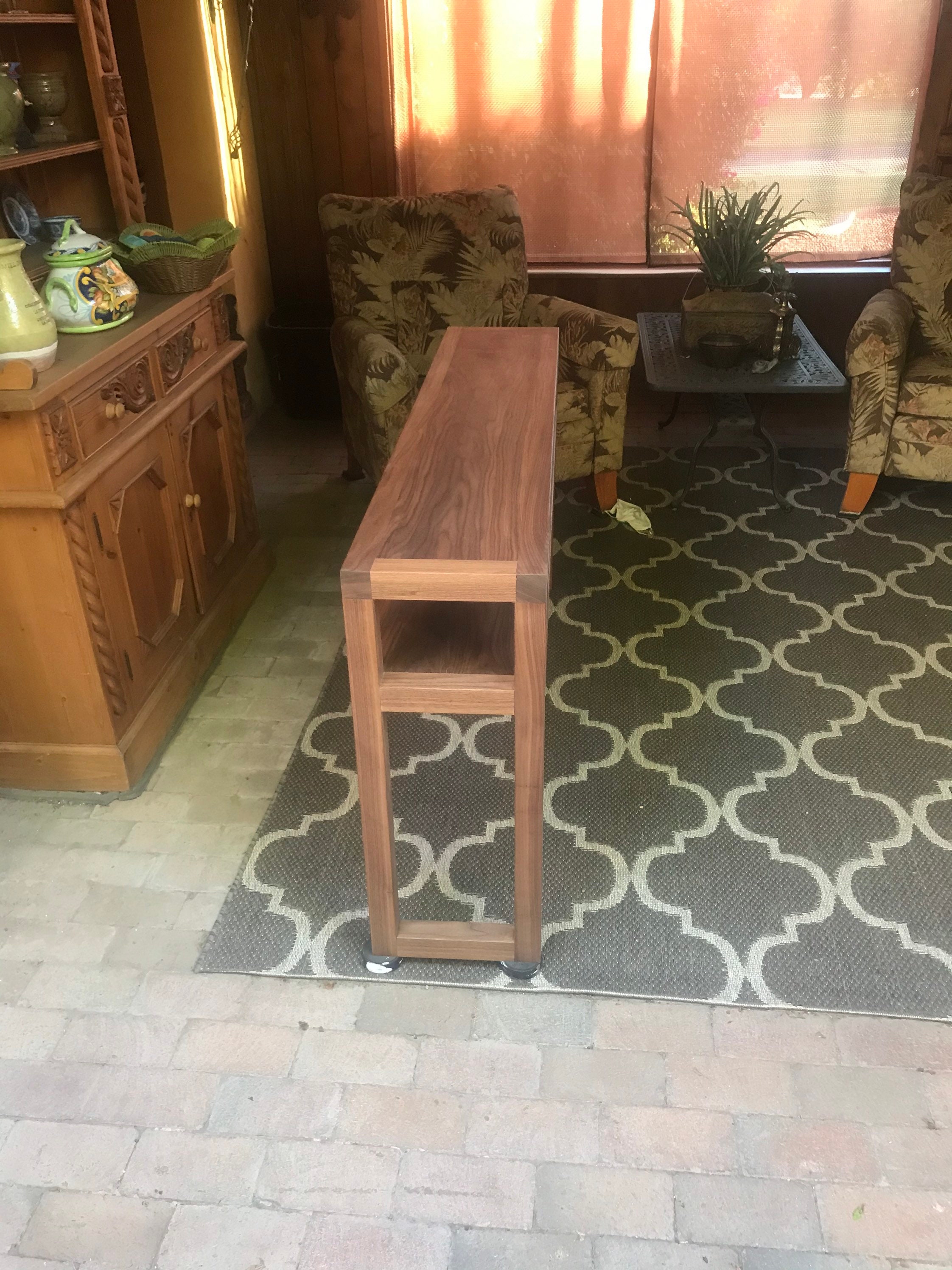 Walnut Entry Table - Etsy