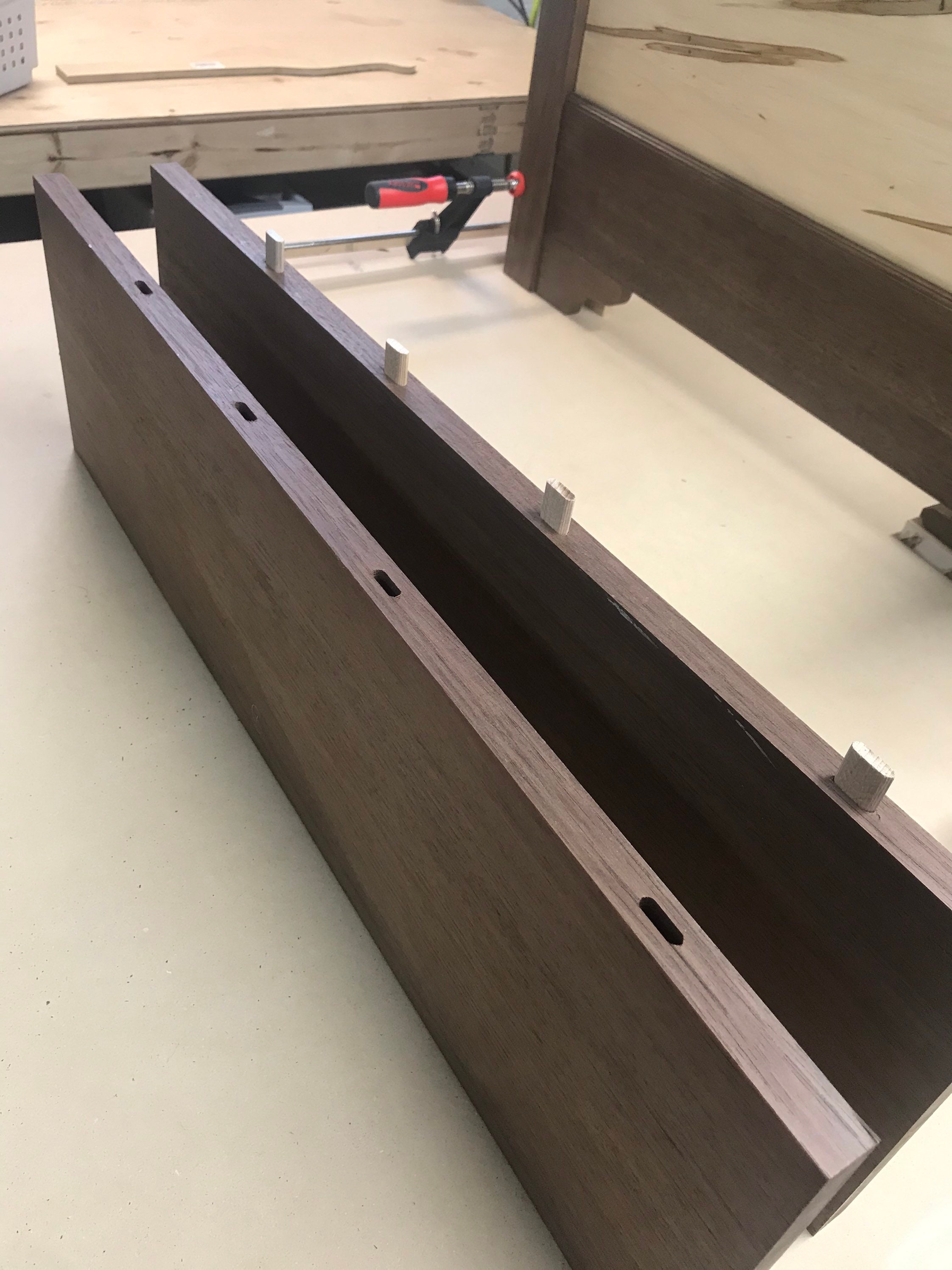 Walnut and Ambrosia Maple Storage Bench - Etsy