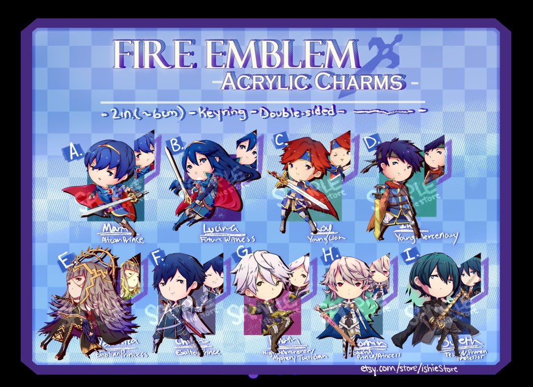 Fire Emblem Character [acrylic Charms] - Etsy