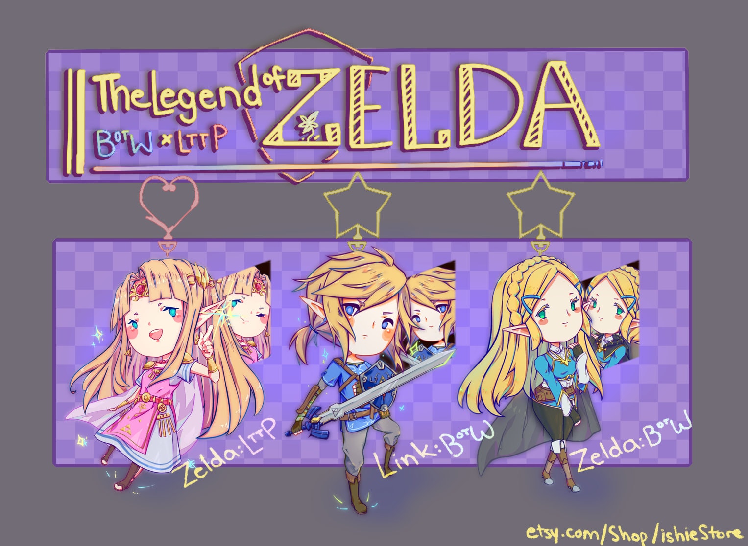 Botw Lttp Legend of Zelda acrylic Charms - Etsy