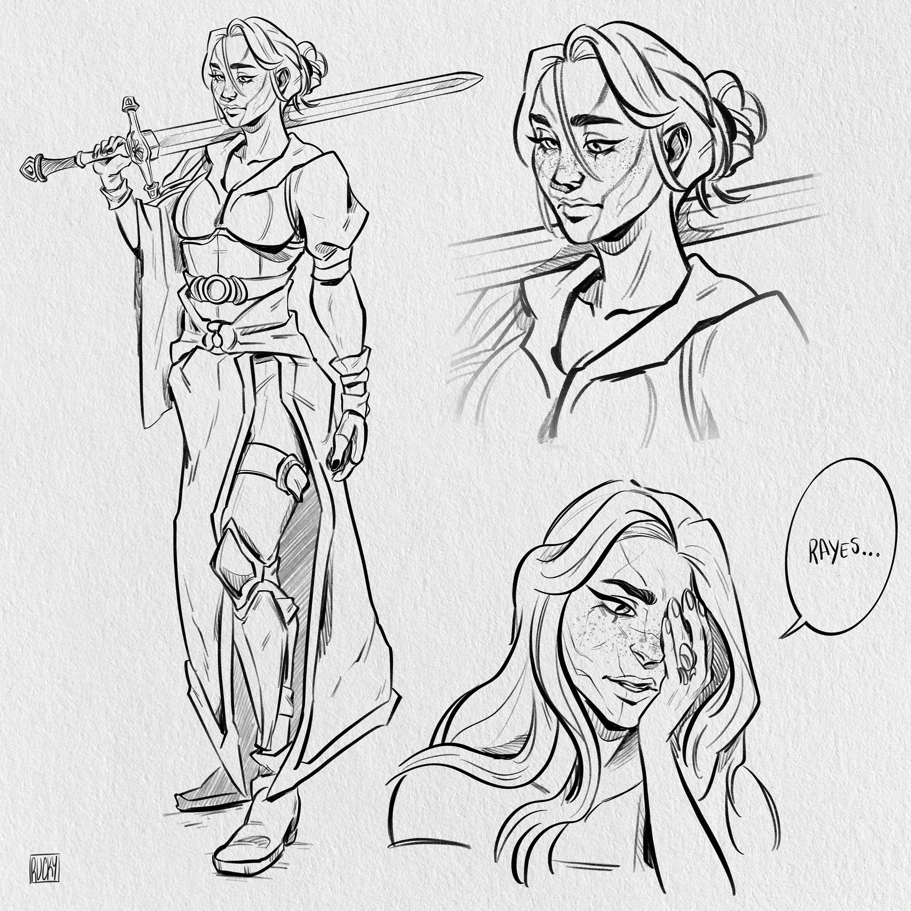 Female Character Sketches
