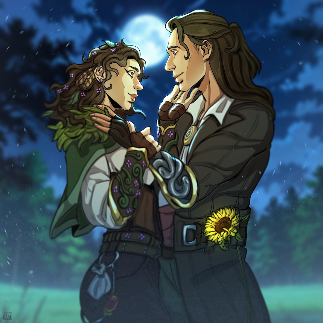 Couple Art Commission | Custom Dnd Fantasy Illustration | Digital RPG ...
