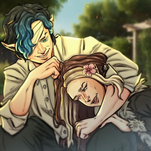 Couple Art Commission | Dnd Fantasy Custom Illustration, Unique Digital ...