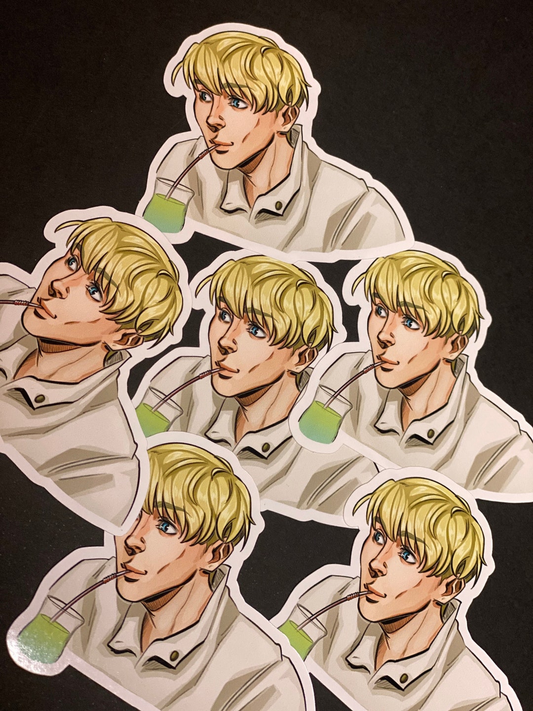 Armin X Jaegerbomb Sticker Anime Sticker Merchandise AOT Fanart - Etsy