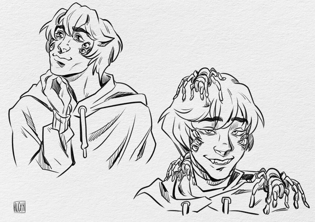 Personalized Sketch Character Commission | Custom Dnd Fantasy Art, RPG ...