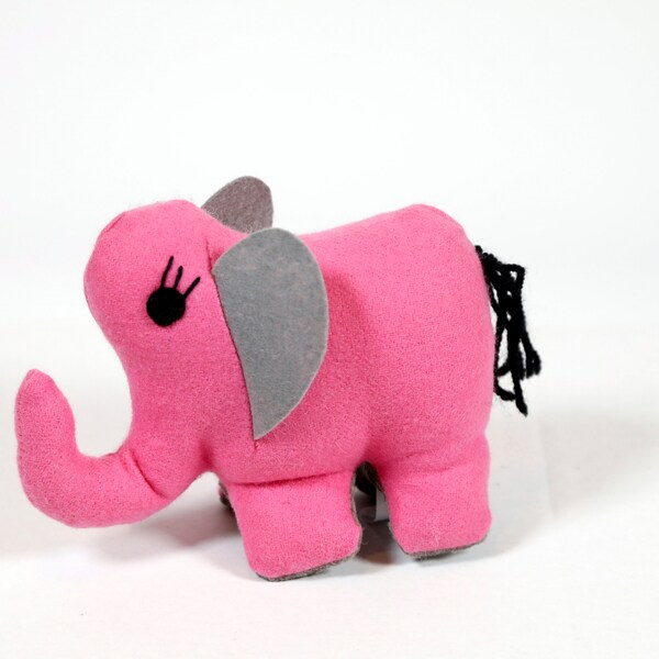 Pink Elephant Plush - Etsy