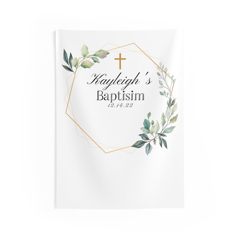 Custom Baptism Backdrop, Custom Dedication Backdrop, Personalized ...