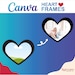 Canva Heart Frame, Bundle Heart Frame, Add Your Image, Easy Drag and ...