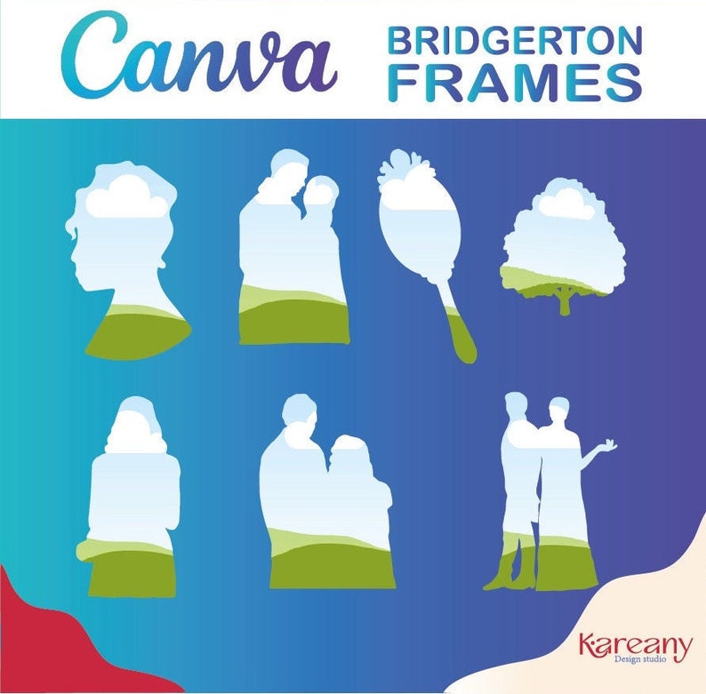 Canva Frames Templates, Canva Picture Frame, Bridgerton Template, Drag ...