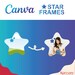Canva Star Frame, Bundle Star Frame, Add Your Image, Drag and Drop ...