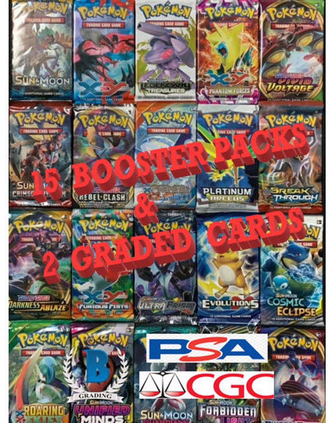 Pokemon DIAMOND GOD BOX Includes 15 Booster Packs 2 Graded - Etsy Canada