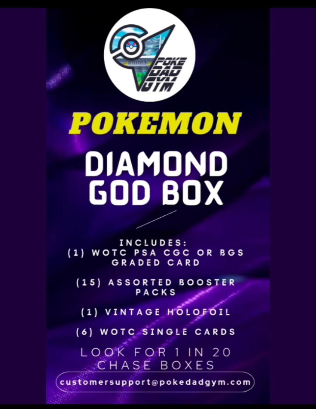 Pokemon DIAMOND GOD BOX - Includes 15 Booster Packs + 2 Graded Cards ...