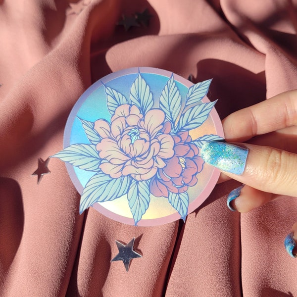 Peony Sticker - Etsy
