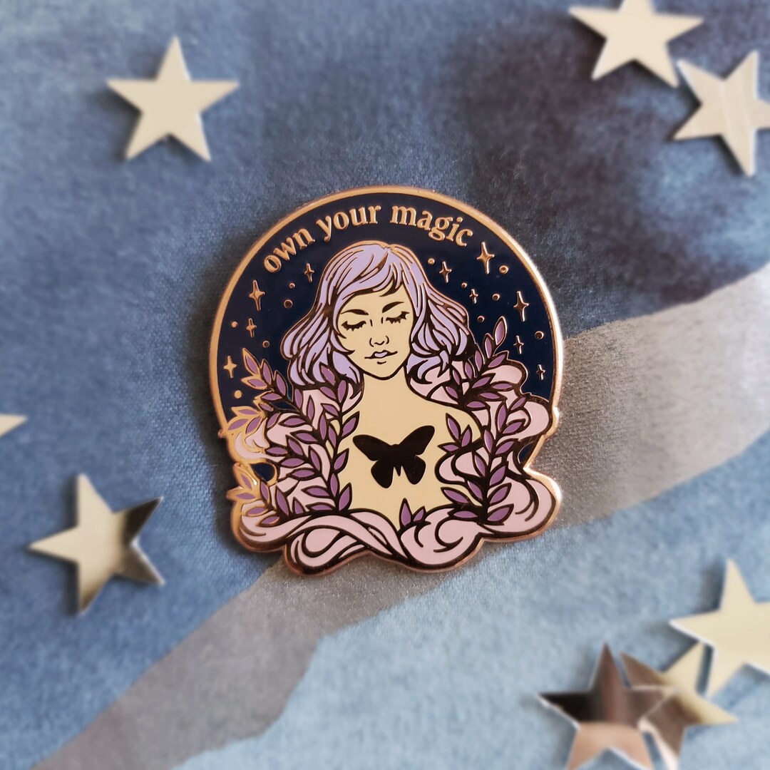 Own Your Magic rose Gold Hard Enamel Pin - Etsy