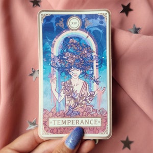 Tarot Card Sticker Set - Oracle (matte Metallic Finish) - Etsy