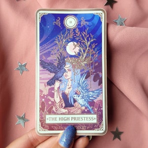 Tarot Card Sticker Set - Oracle (matte Metallic Finish) - Etsy