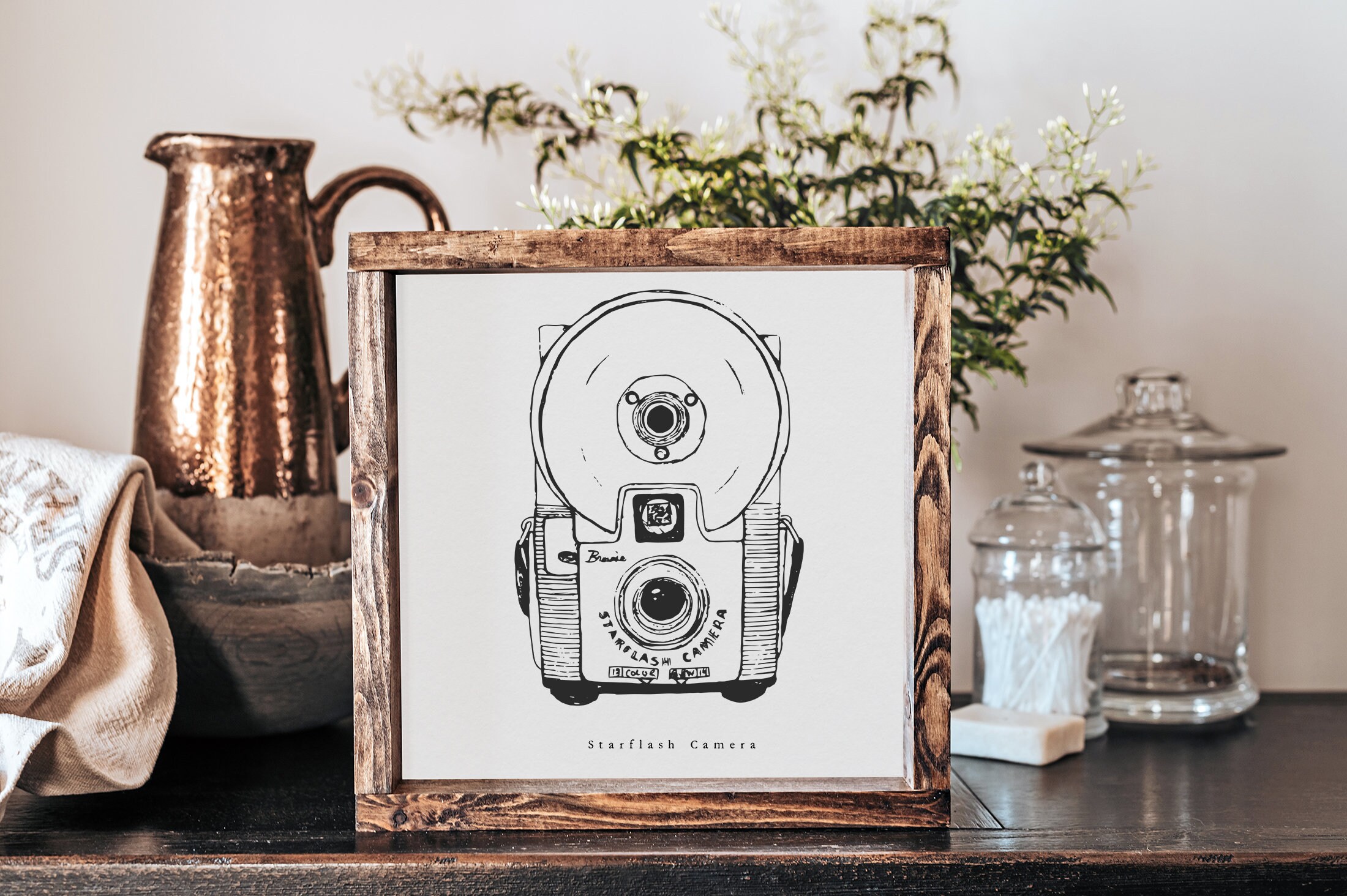 Starflash Camera Illustration | Camera Art | Fine Art | Digital ...