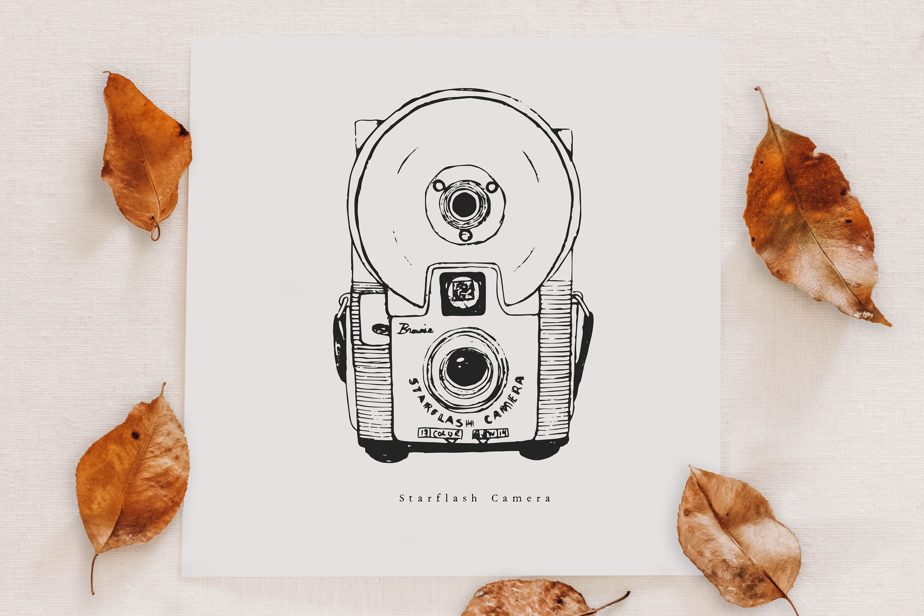 Starflash Camera Illustration | Camera Art | Fine Art | Digital ...
